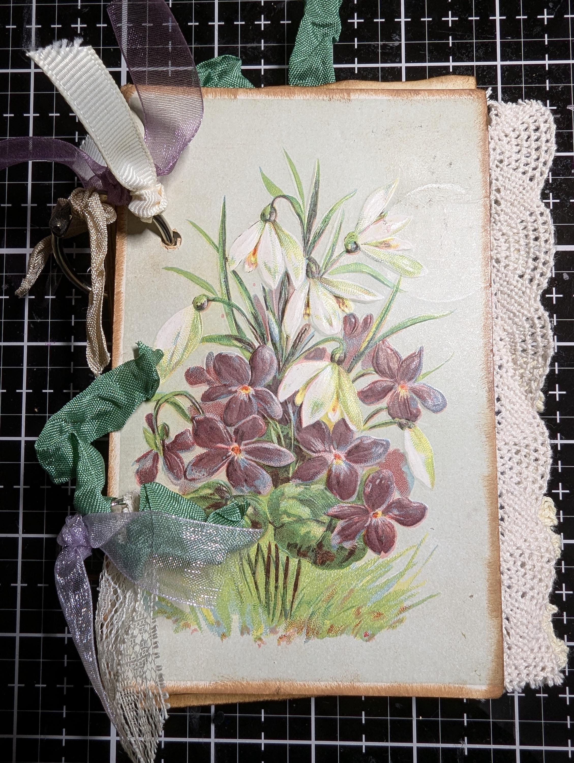 Antique Postcard Journal: Violet Theme - Etsy