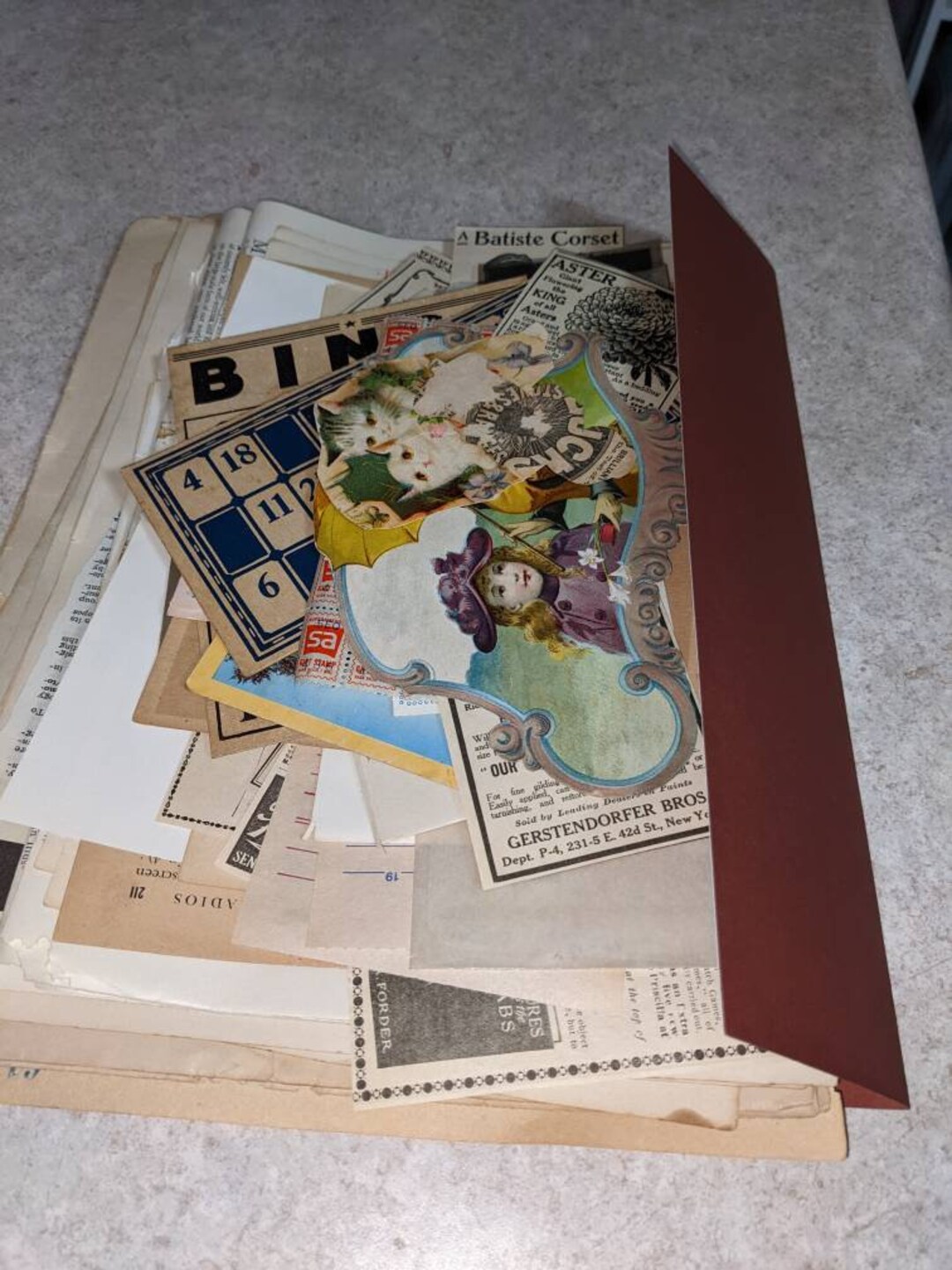 Vintage Ephemera Pack 75+ Pieces – Antique Paper for Collage, Journals ...