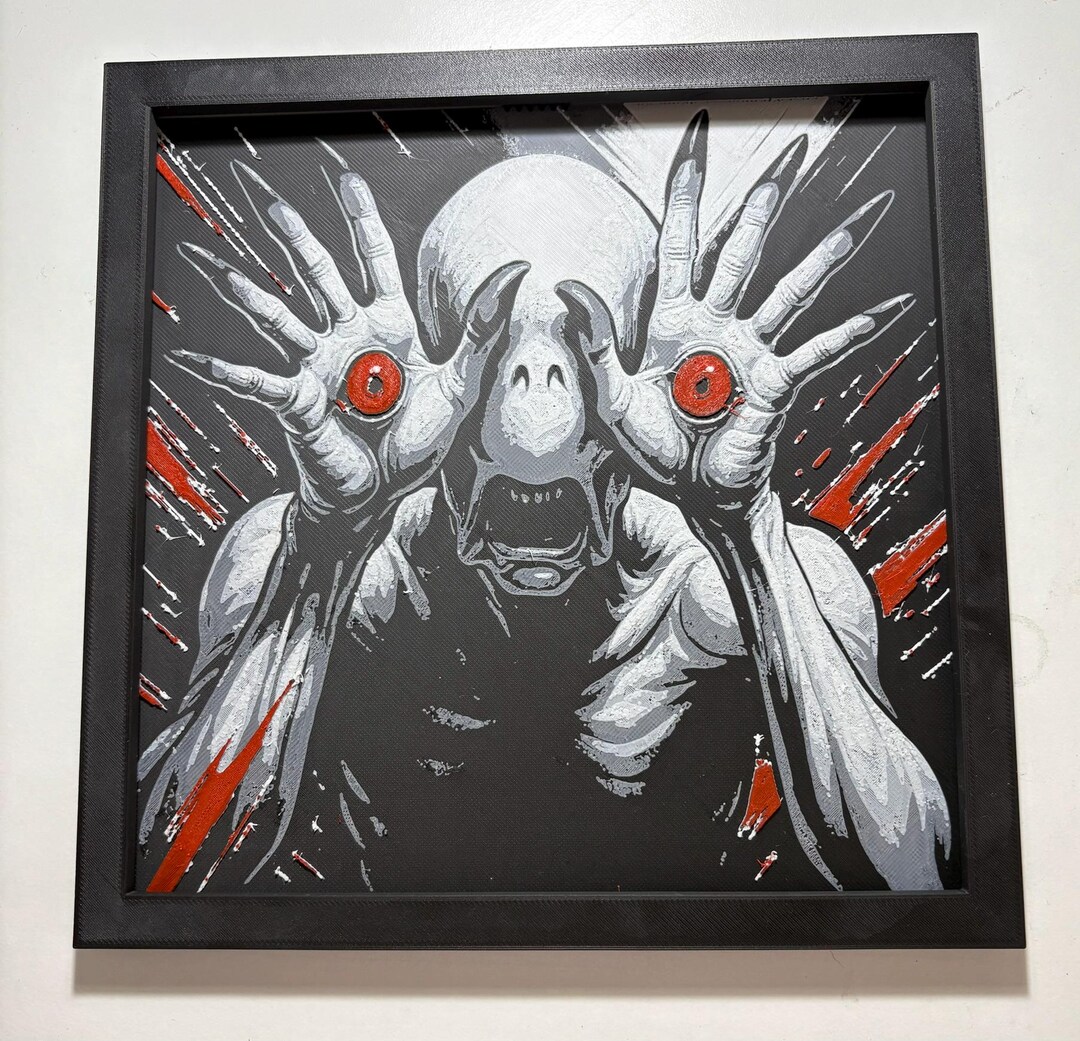 The Pale Man/pan's Labyrinth Inspired Horror Hueforge Print - Etsy