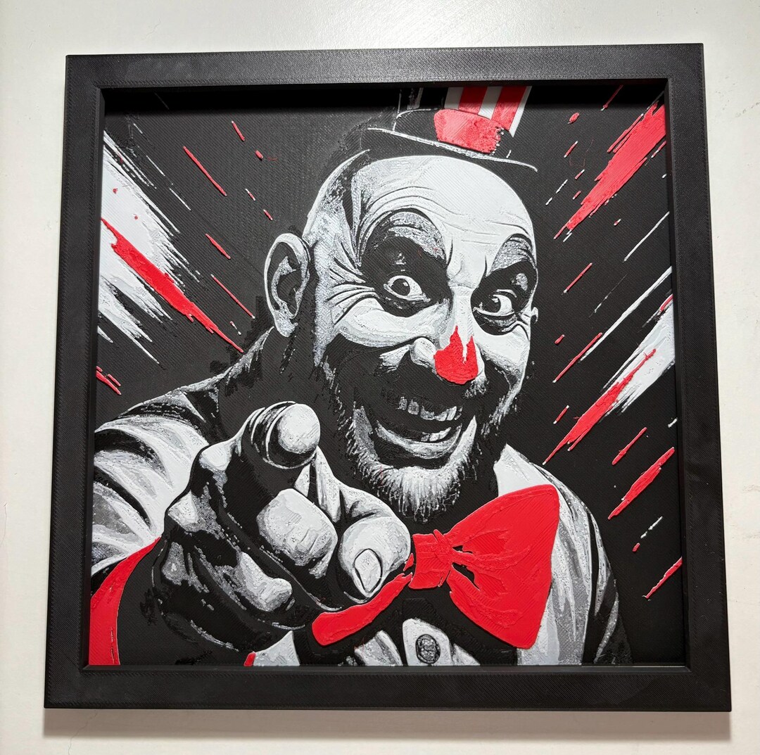 Captain Spaulding Inspired Horror Hueforge Print - Etsy
