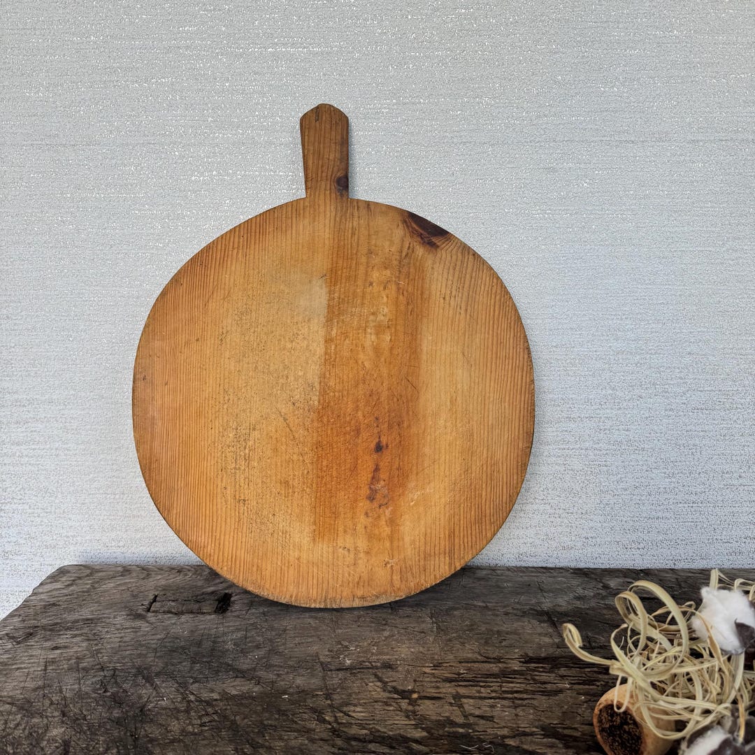 Rustic Vintage Breadboard With Handle - Etsy