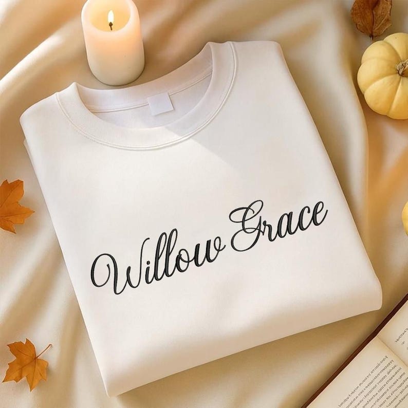Willow Grace Handwritten Classic Script Machine Embroidery Font ...