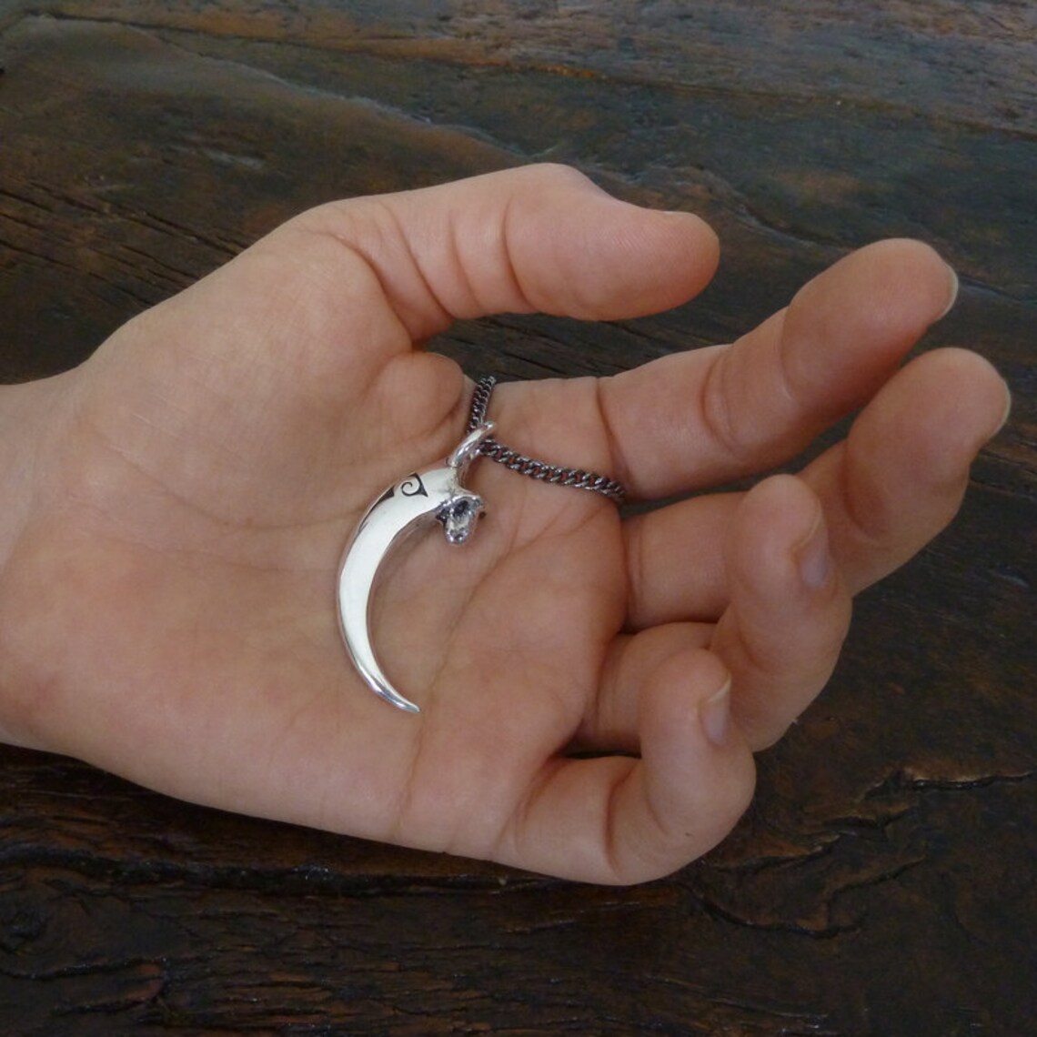 Eagle Talon Necklace Antique Silver Bald Eagle Talon Pendant - Etsy