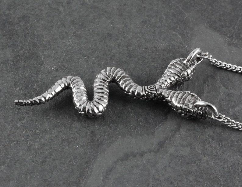 Two Headed Snake Necklace - Sterling Silver Two-headed Snake Pendant ...