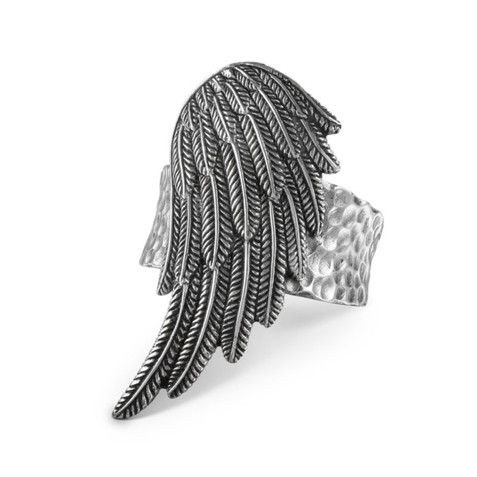 Wing Ring White Bronze Wing Ring - Etsy