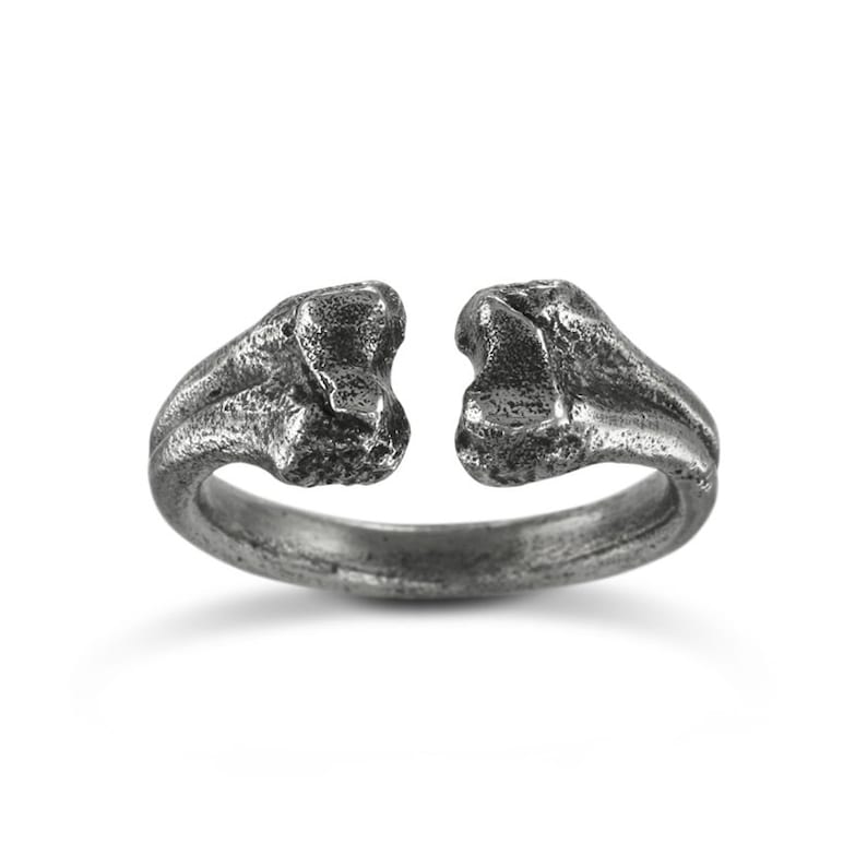 Femur Bone Ring Antique Silver Femur Bone Ring | Etsy