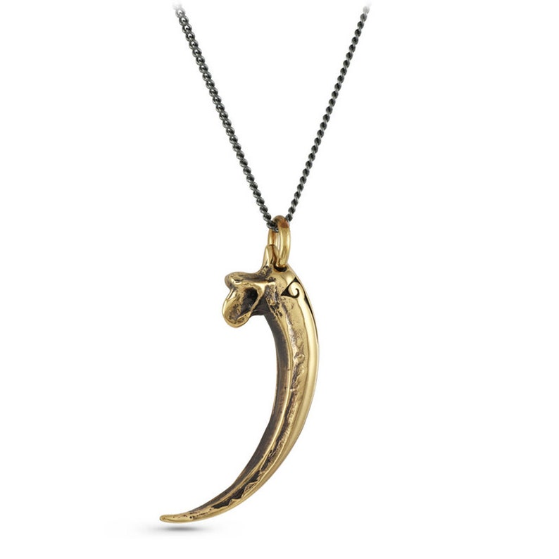 Bronze Eagle Talon Necklace Golden Eagle Talon Pendant - Etsy