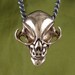 Alien Necklace Bronze Alien Skull Necklace Alien Jewelry - Etsy