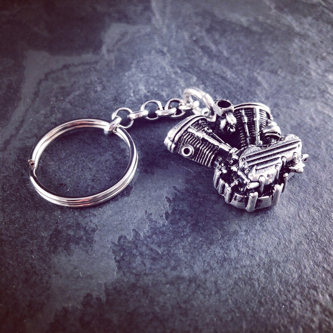 Harley Panhead Engine Keychain, Motorcycle Keychain, Motorbike Keychain ...