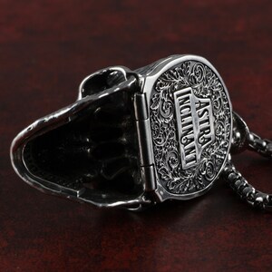 Skull Locket - Sterling Silver Memento Mori - Sterling Silver Human ...