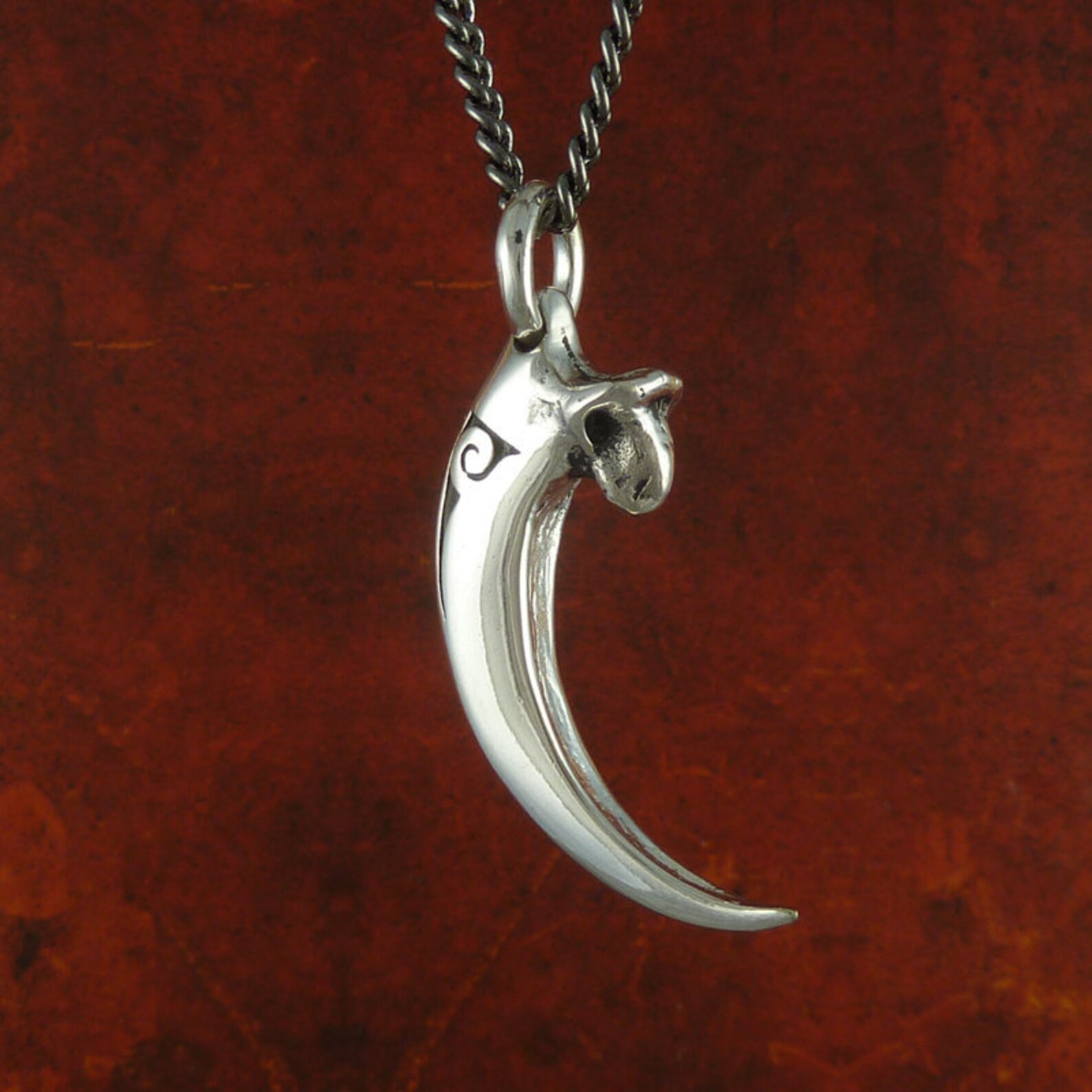Eagle Talon Necklace Antique Silver Bald Eagle Talon Pendant - Etsy