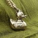 Rubber Duck Necklace - Bronze Rubber Ducky Pendant - the Lucky Duck - Etsy