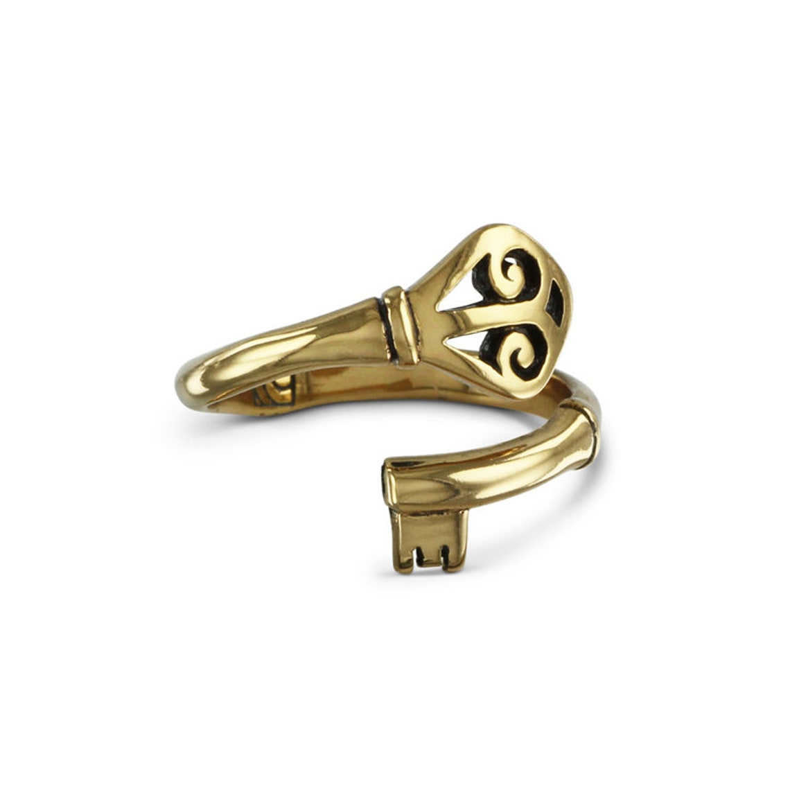 Key Ring Bronze Key Ring Key Bypass Ring | Etsy