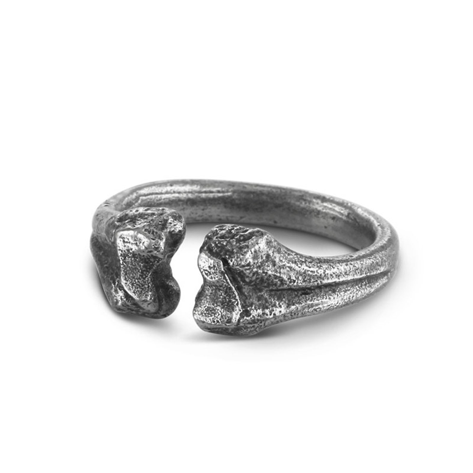 Femur Bone Ring Antique Silver Femur Bone Ring | Etsy