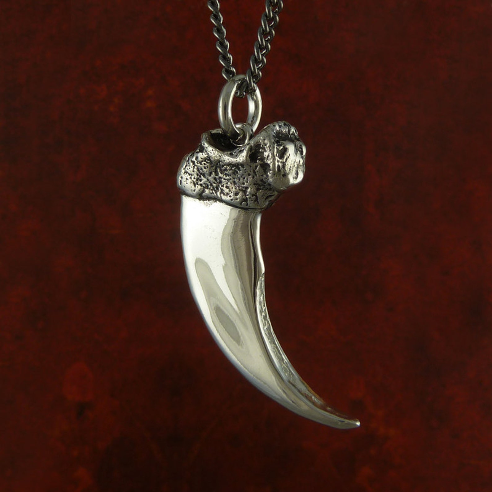 Bear Claw Necklace Antique Silver Bear Claw Pendant Bear | Etsy