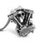 Motorcycle Engine Necklace Antique Silver Harley Davidson Panhead V ...