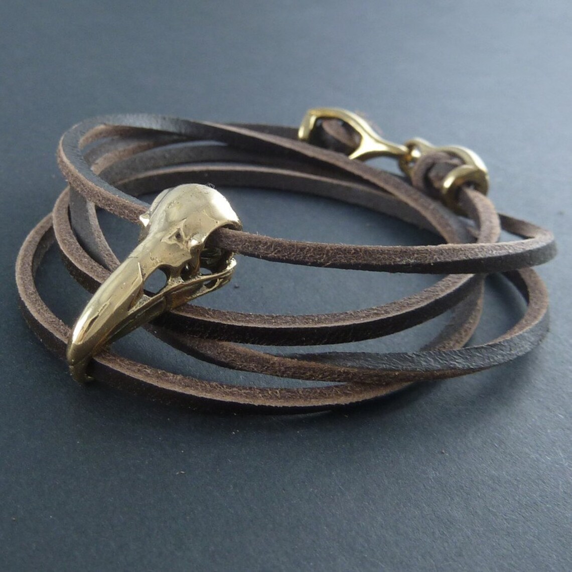 Skull Bracelet for Men Raven Skull Bracelet Mens Skull - Etsy