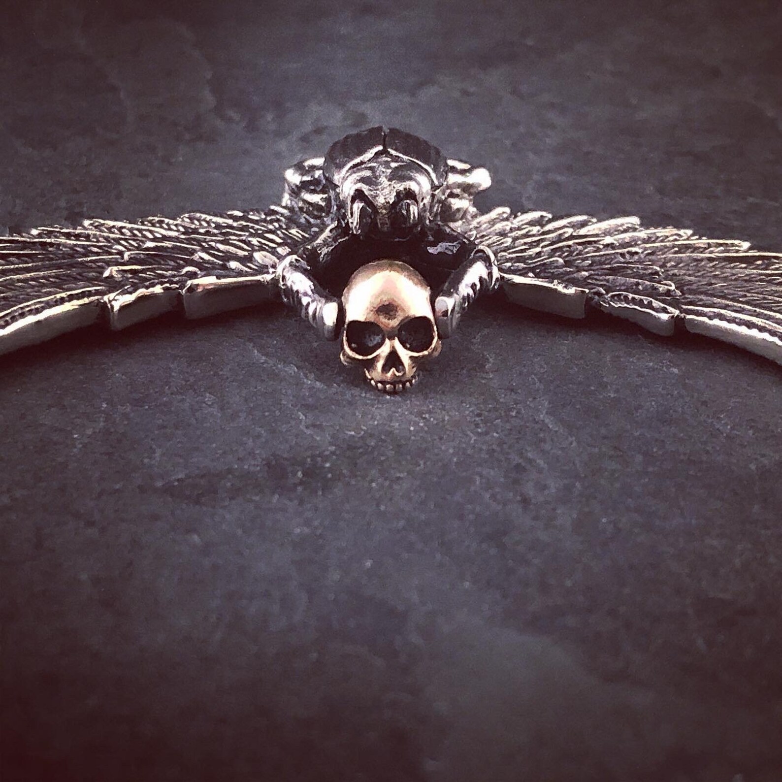 Scarab Necklace Antique Silver Scarab Beetle Necklace | Etsy