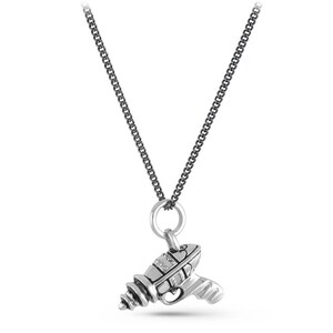 Ray Gun Necklace - Antique Silver Ray Gun Pendant - Sci Fi Jewelry - Etsy
