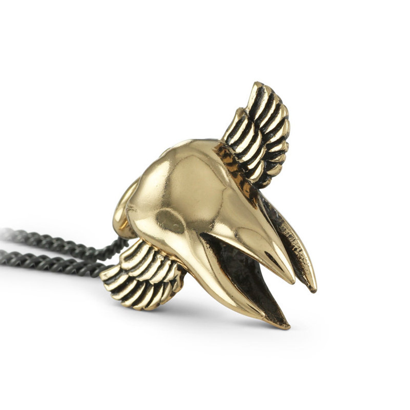 Tooth Necklace Bronze Flying Molar Tooth Pendant the Lucky - Etsy