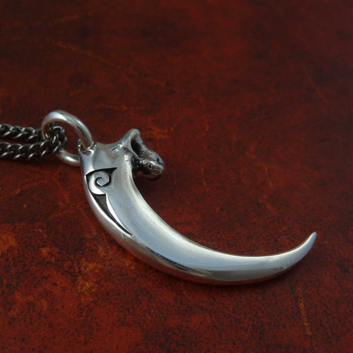 Eagle Talon Necklace Antique Silver Bald Eagle Talon Pendant - Etsy