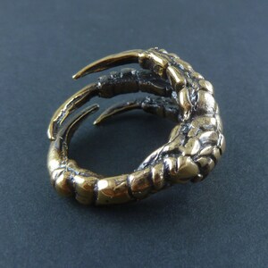 Crow Claw Ring - Bronze Bird Claw Ring - Raven Claw Ring - Etsy