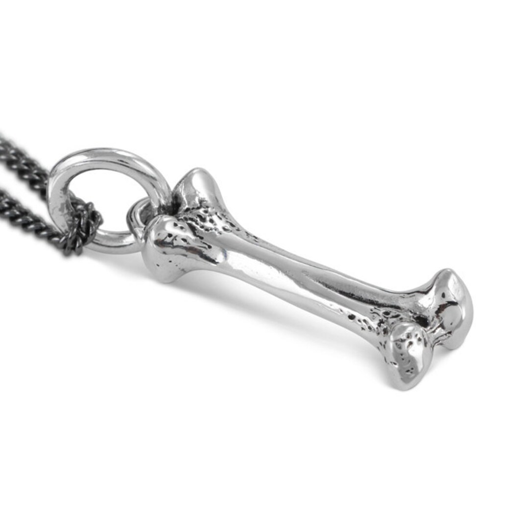 Small Bone Necklace - Antique Silver Bone Pendant - Anatomy Jewelry - Etsy