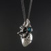 December Birthstone - Anatomical Heart Necklace With Sterling Silver ...