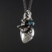December Birthstone - Anatomical Heart Necklace With Sterling Silver ...