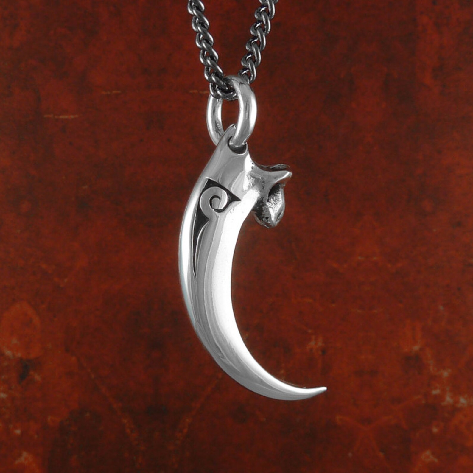 Eagle Talon Necklace Antique Silver Bald Eagle Talon Pendant - Etsy