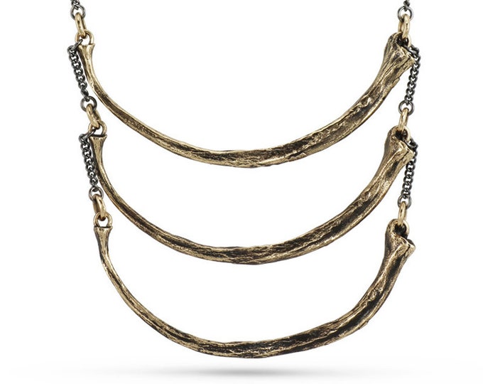 Python Rib Necklace Bronze Python Rib Breastplate - Etsy