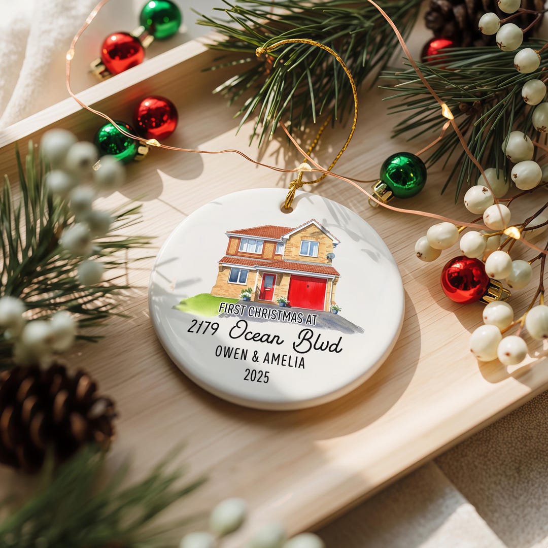 Personalized New Home Christmas Ornament, New Home Ornament, Custom ...