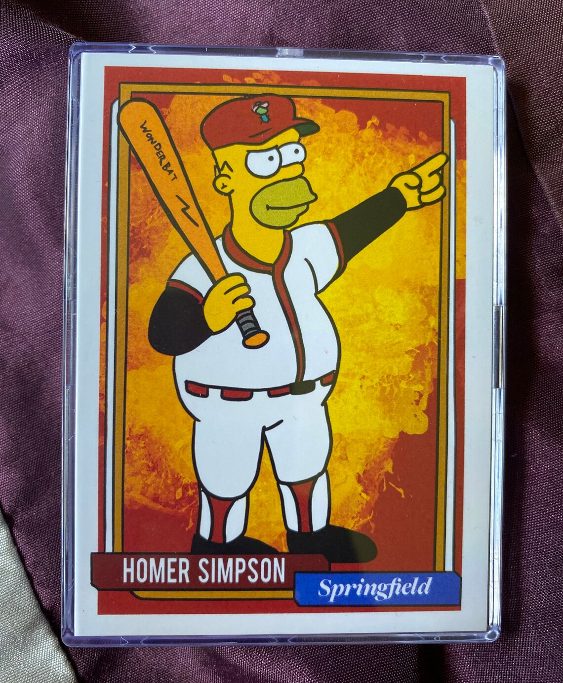 The Simpsons Homer at the Bat Custom Baseball Card Set | Etsy