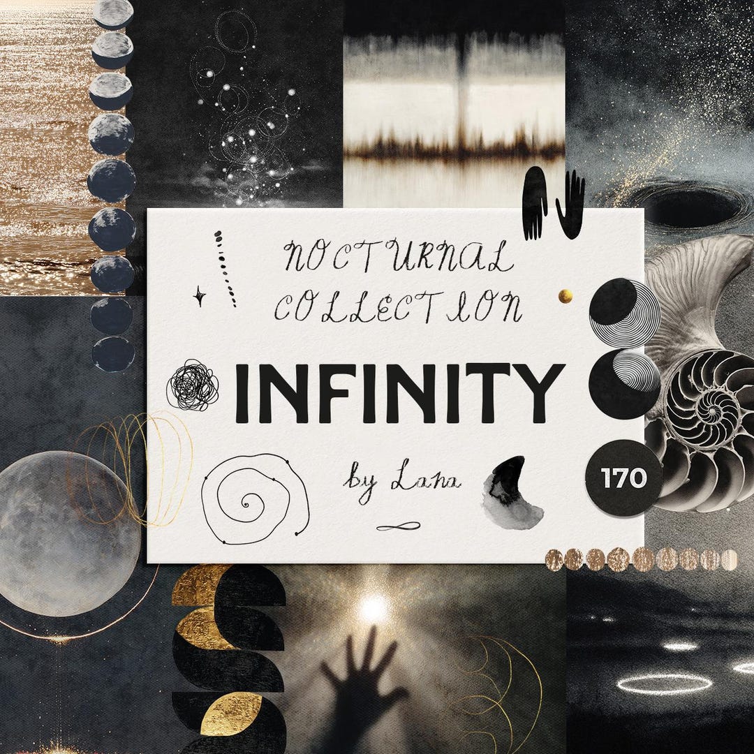 Infinity Celestial Clipart - Spiritual Backgrounds - Mystic Symbols ...