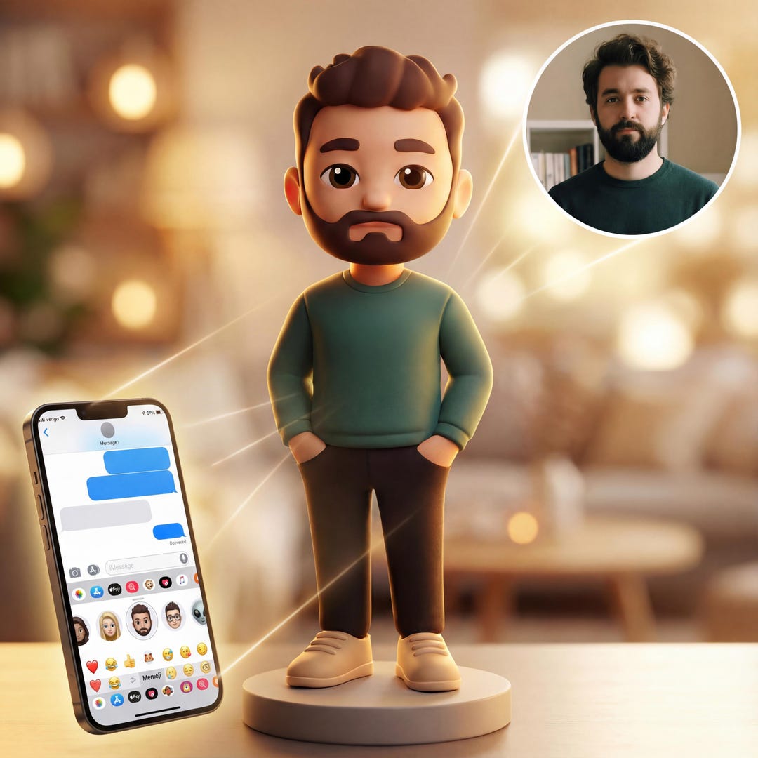 Custom Memoji 3D Figure From Photo, Personalized Character, Couple ...