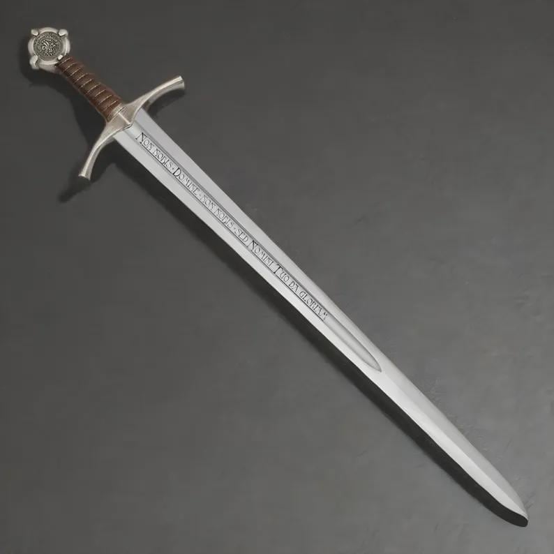Faithkeeper - Handmade Knights Templar Accolade Sword With Scabbard ...