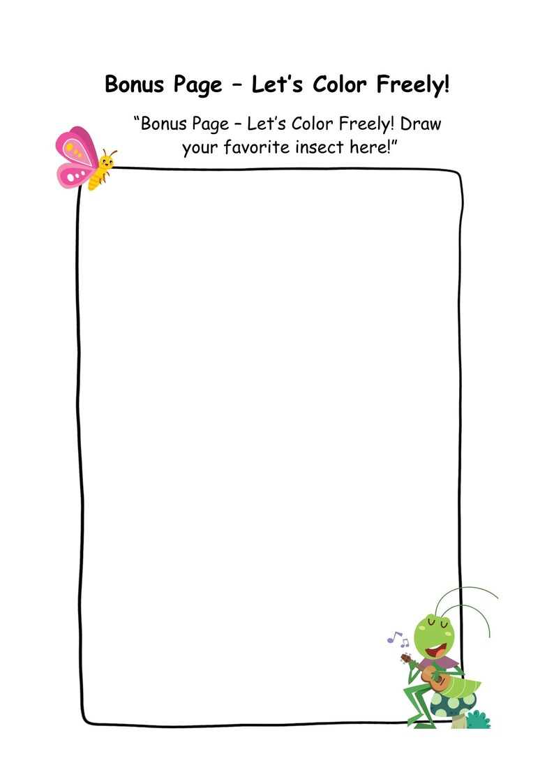 Insects Coloring Pages for Kids | Printable Coloring Book PDF ...