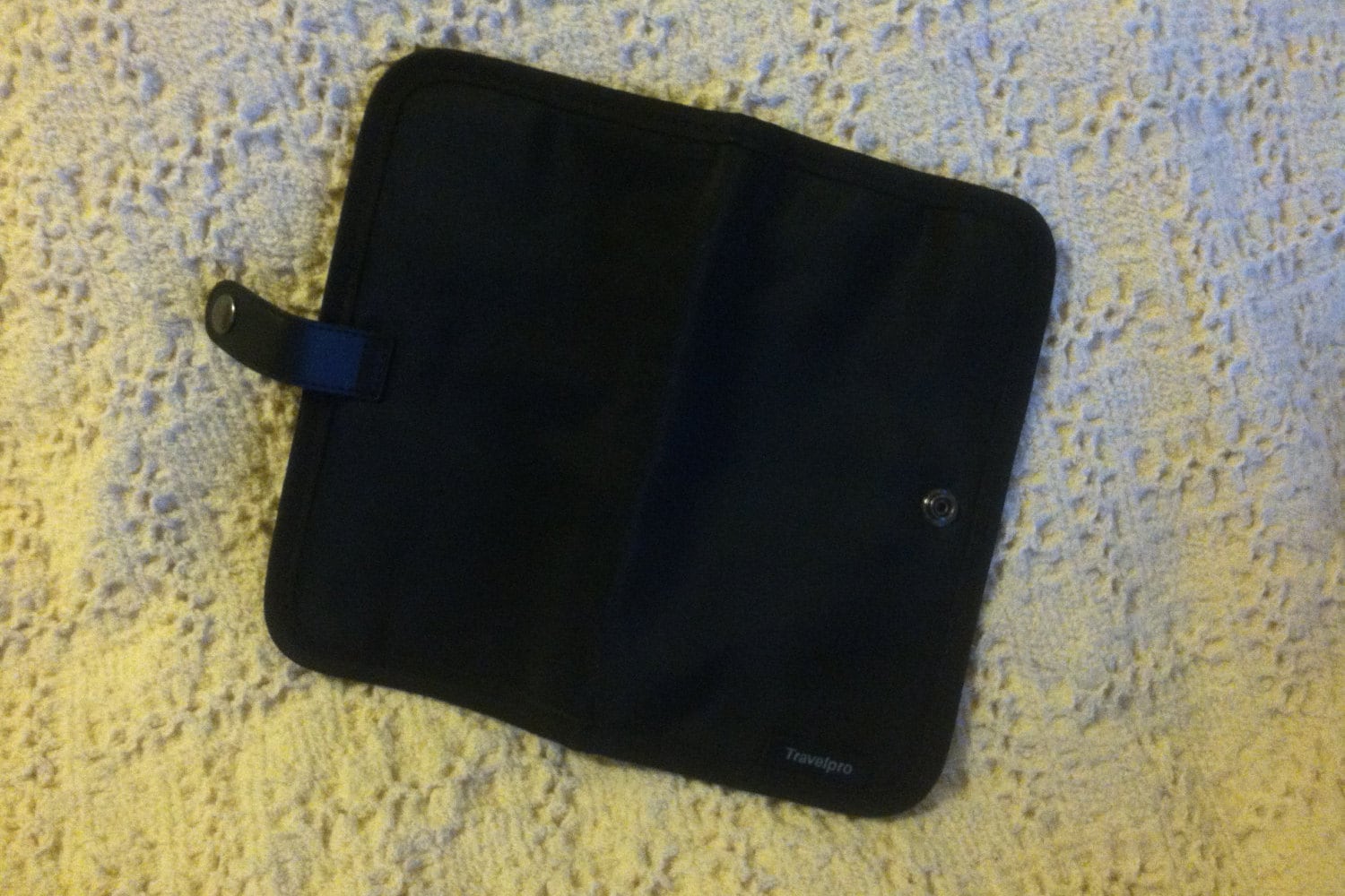 Travelpro Black Nylon Passport Visa ID Documents Ticket Folder Vintage ...