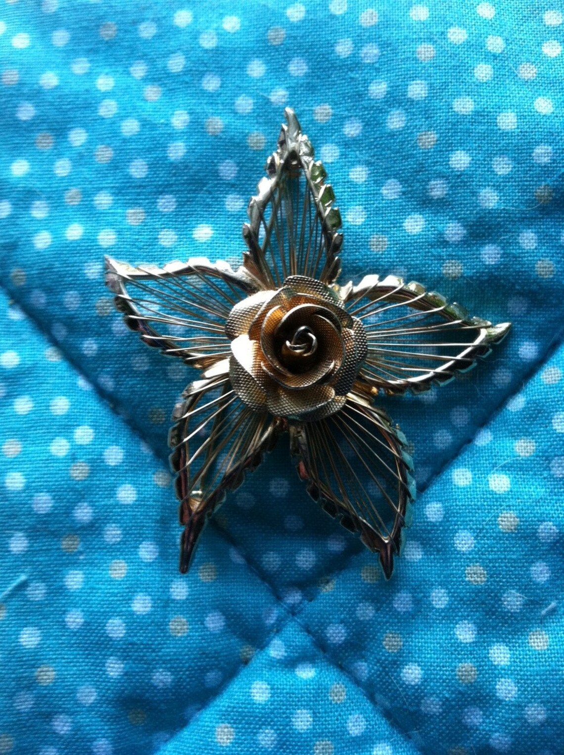 Gold Flower Pin Rose Brooch Spring Flower Jewelry Gold Flower - Etsy