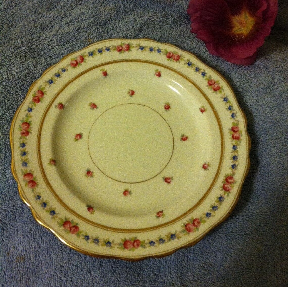 Rose Floral Dinner Plates Antique Cauldon Fine China Pattern | Etsy