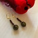 Jasper and Garnet Earrings Handmade With Dark Red Maroon and Dark Green ...
