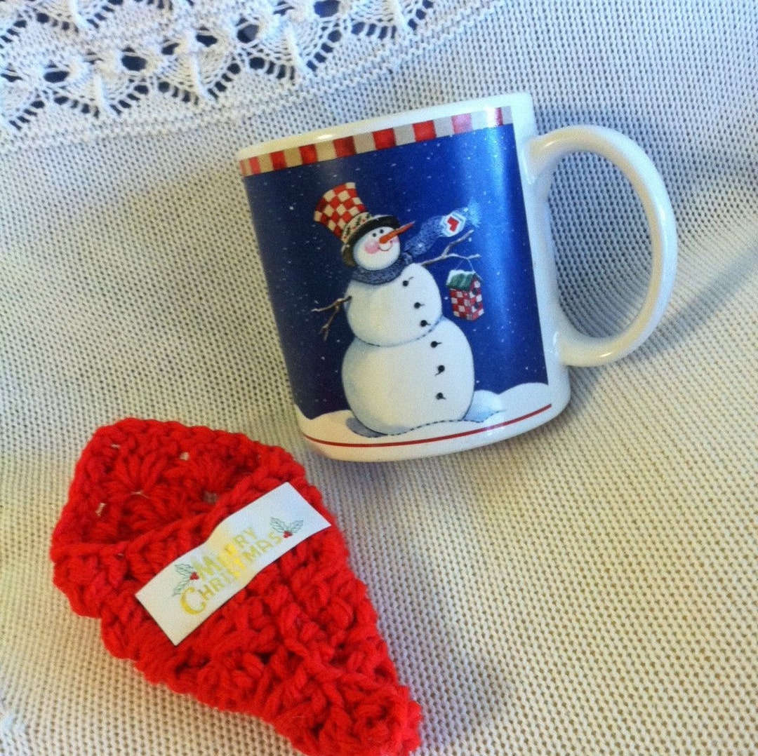 Winter Scene Snowman Mug Vintage Oneida Cup With Snowman at Night ...