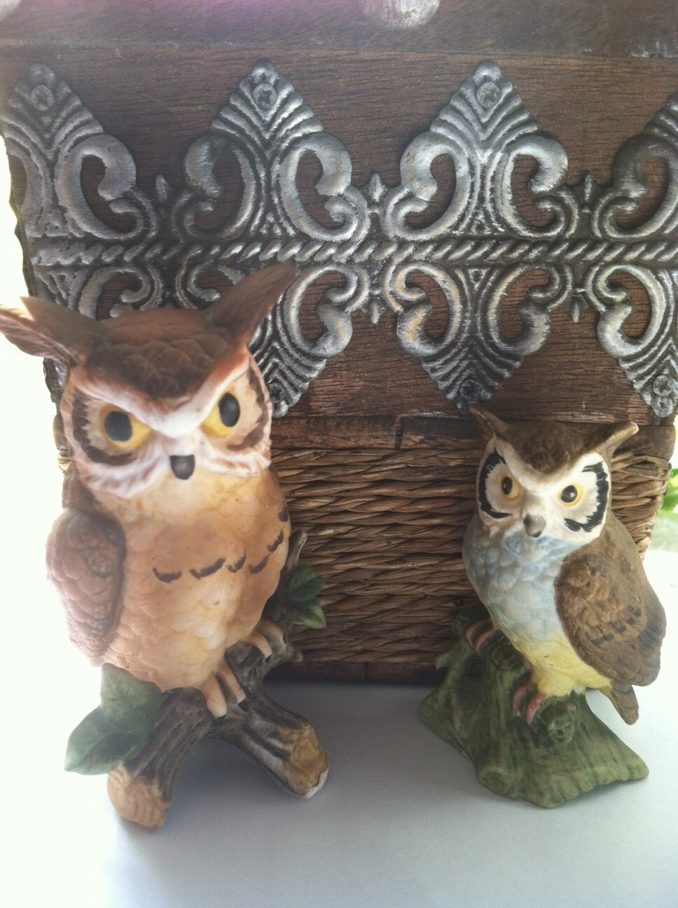 Porcelain Owls Owl Figurines Collectible Owls Bisque Owls | Etsy