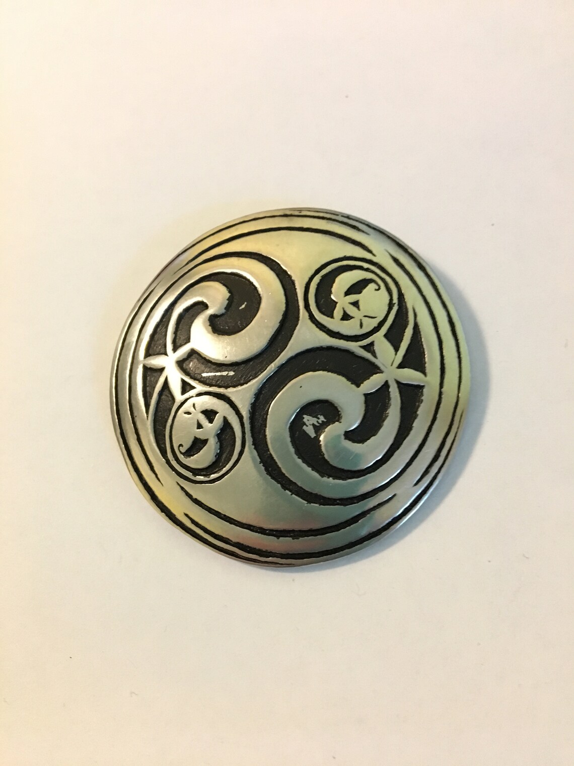 Celtic Swirl Brooch St Justin Cornwall Signed Pin Vintage | Etsy