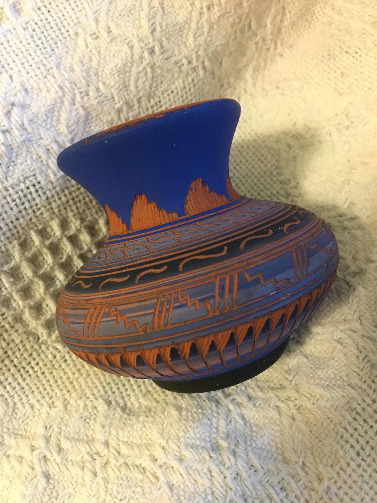 Navajo Pottery Vase Vintage Native American Terra Cotta Clay | Etsy