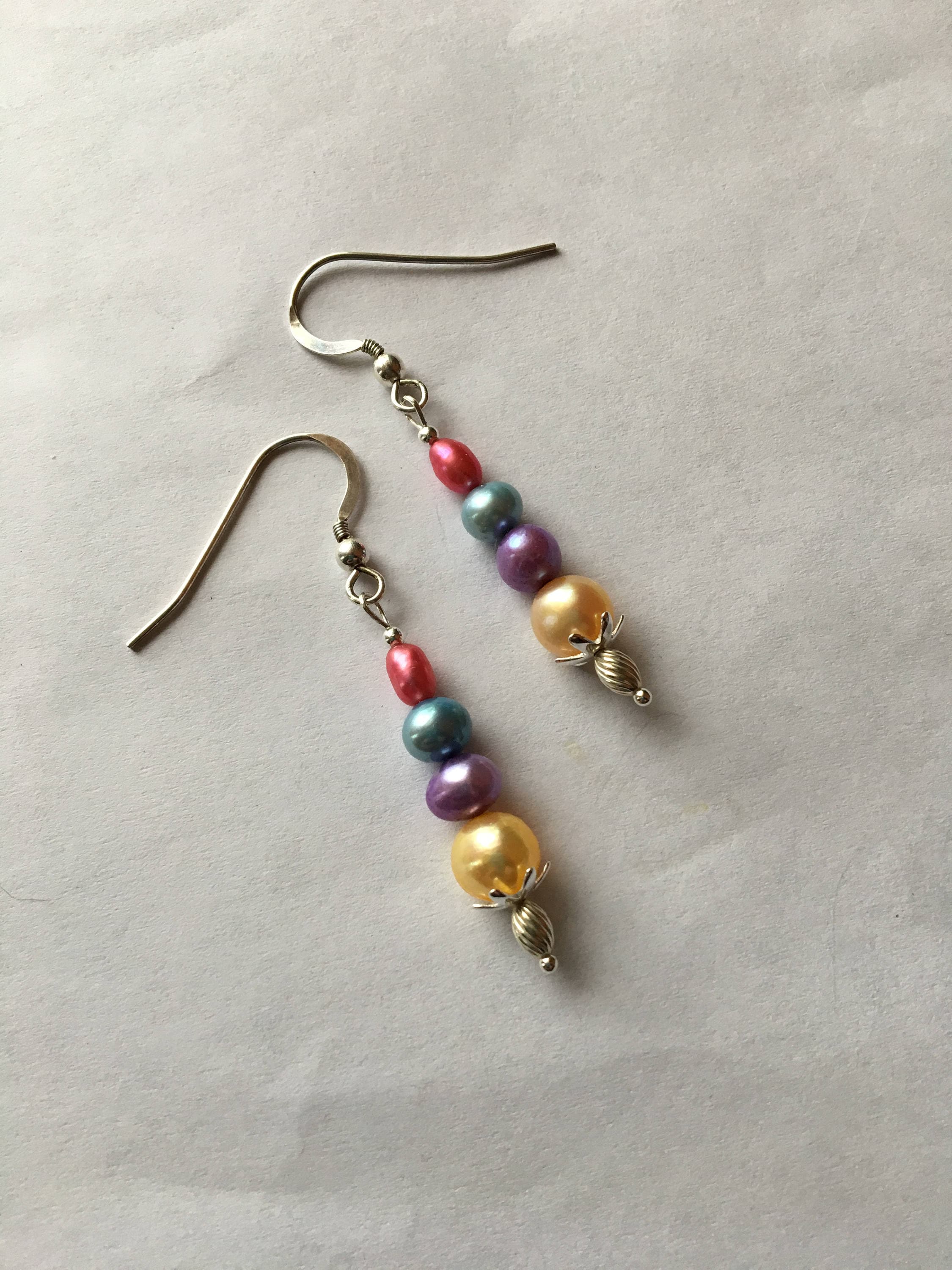 Spring Easter Egg Colors Earrings Handmade Pastel Yellow Purple Pink ...