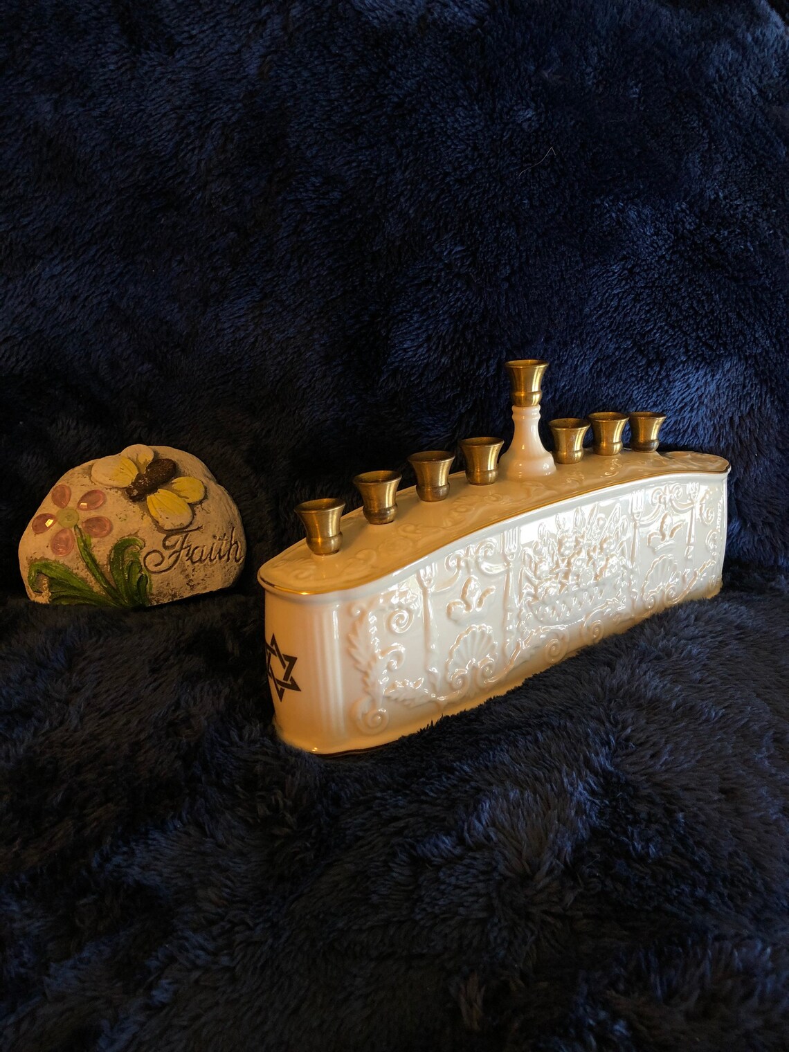 Jewish Menorah Lenox Vintage Judaic Collection Porcelain | Etsy