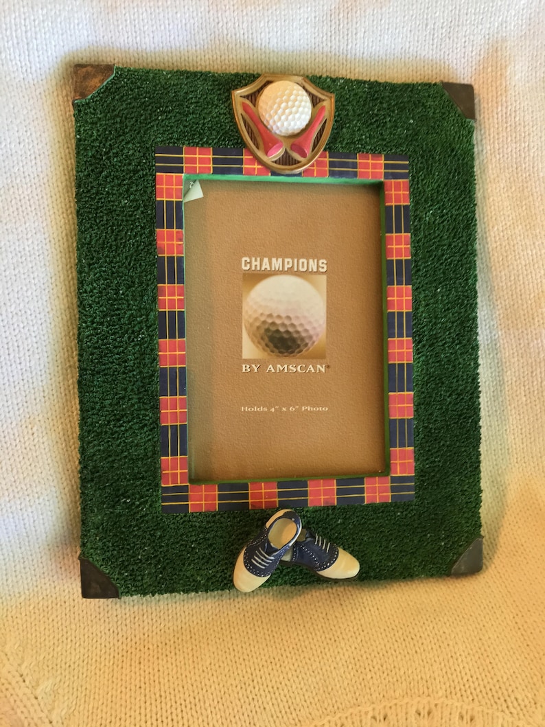 Golf Photo Frame Champions by Amscan Resin Picture Frame Vintage ...