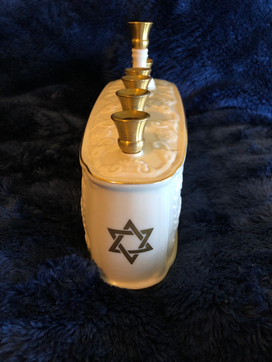 Jewish Menorah Lenox Vintage Judaic Collection Porcelain - Etsy