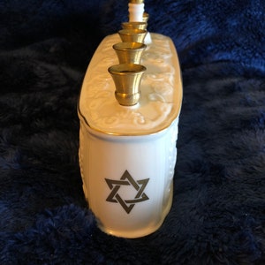 Jewish Menorah Lenox Vintage Judaic Collection Porcelain Menorah White ...